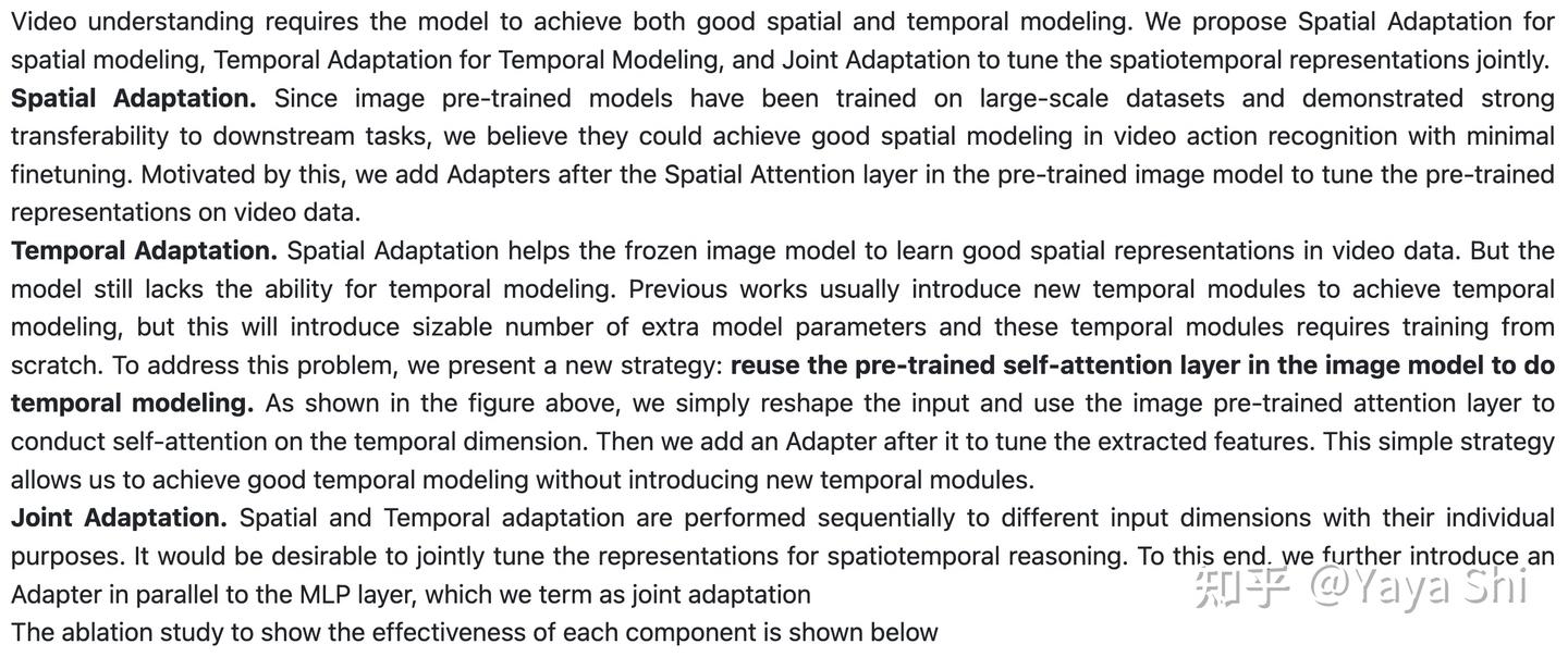 [论文阅读] AIM: Adapting Image Models for Efficient Video Action Recognition - 知乎