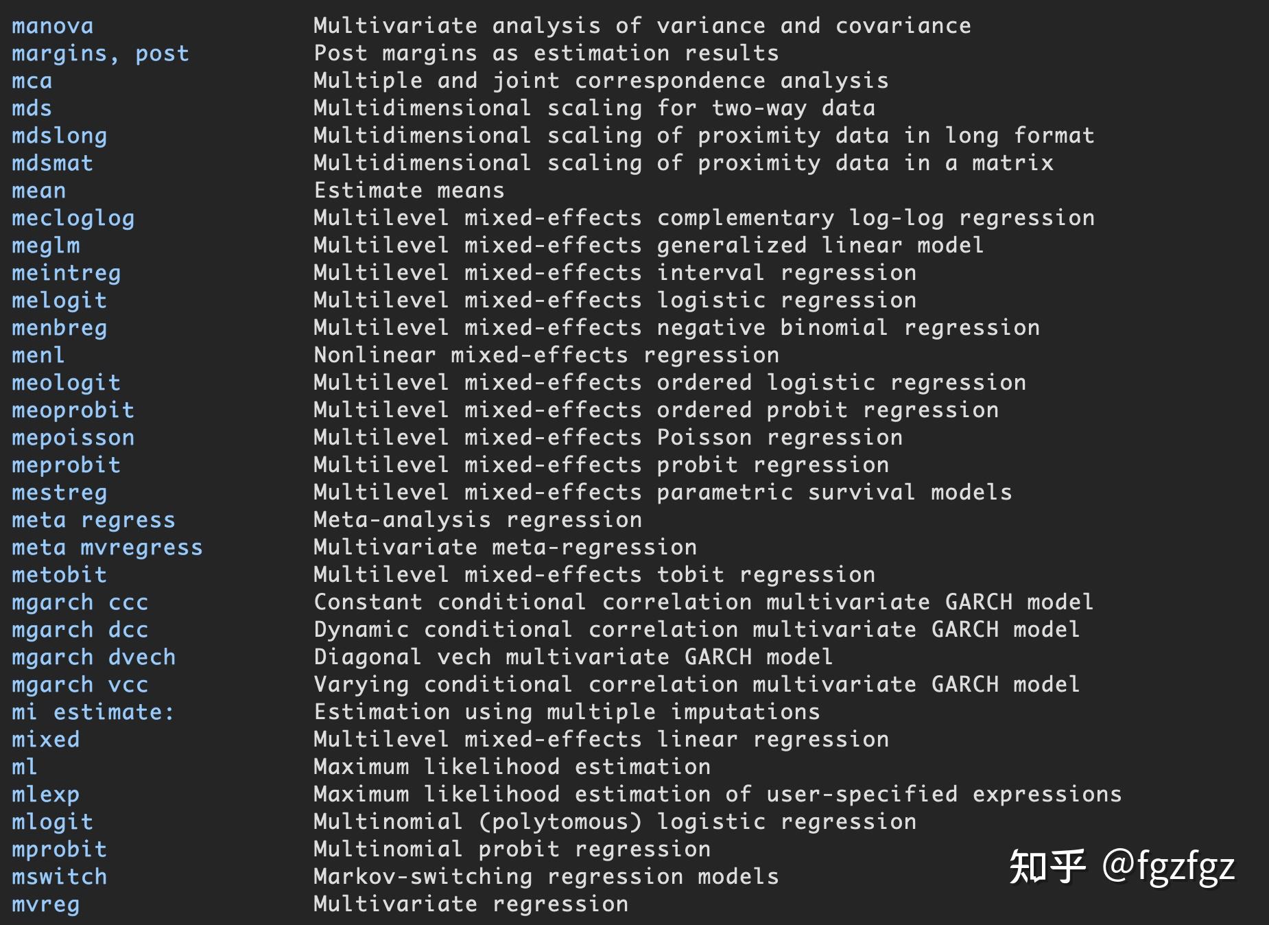 stata 中 mlogit 的回归结果应该怎么导出？ - 知乎