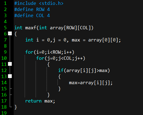 C语言二维数组编程练习集 - 知乎