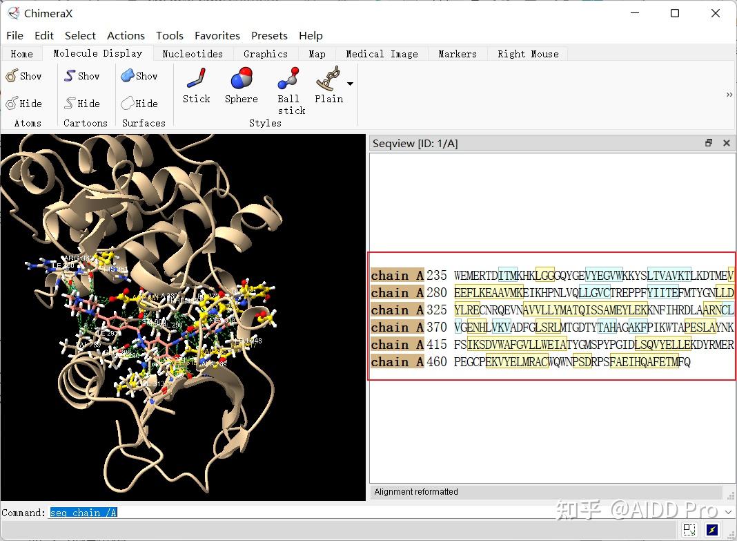 手把手教你使用ChimeraX进行蛋白-配体相互作用的分析与绘图（中篇） - 知乎