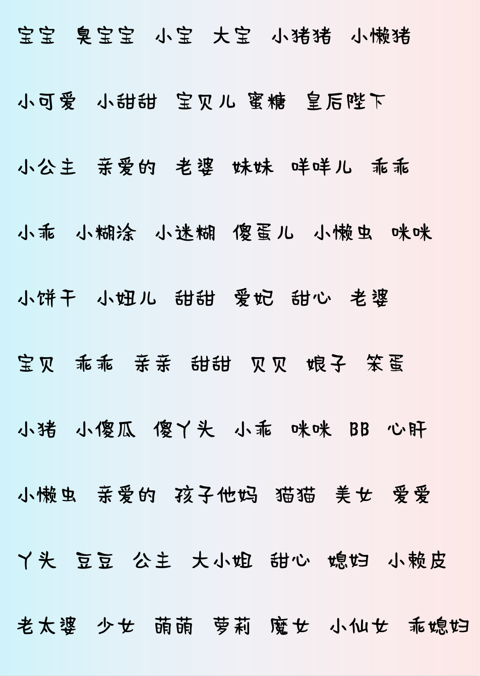 女朋友的99种称呼丨给女朋友的暖心备注 知乎