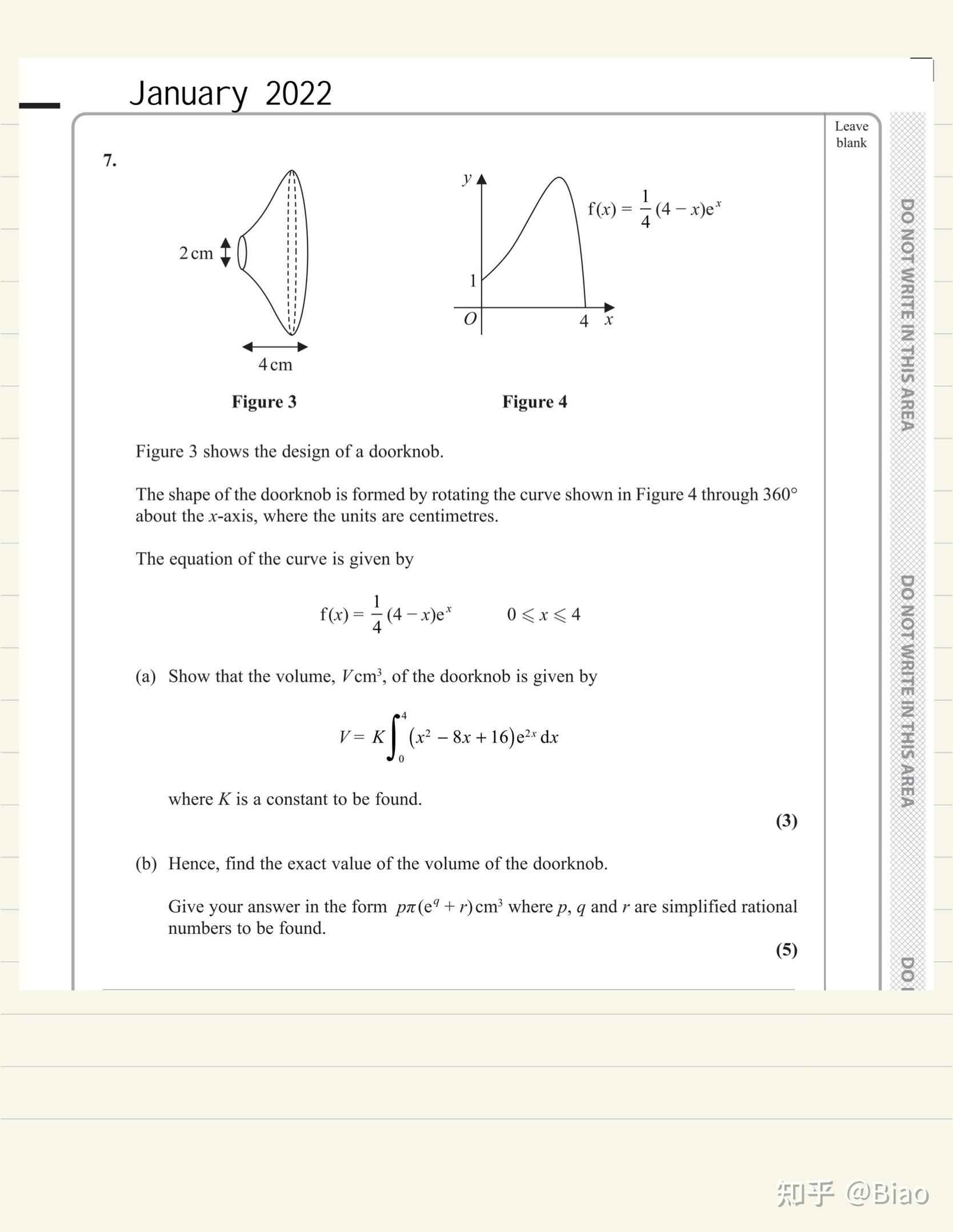 AL Edexcel P4 总结笔记之 Integration - 知乎