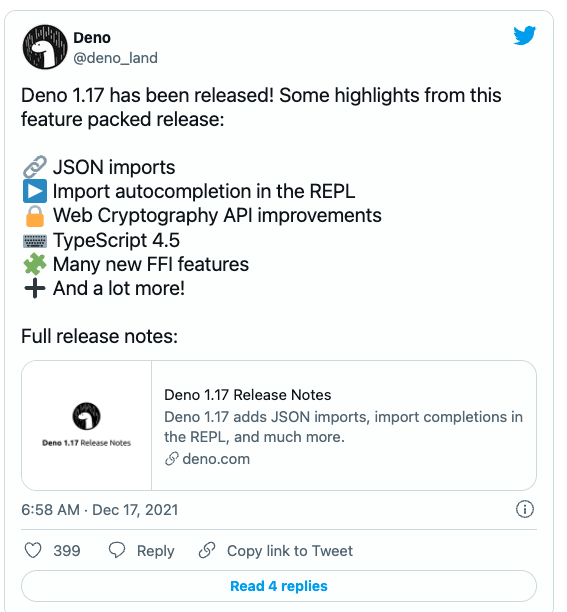 Deno 1.17 发布(官文翻译) - 知乎