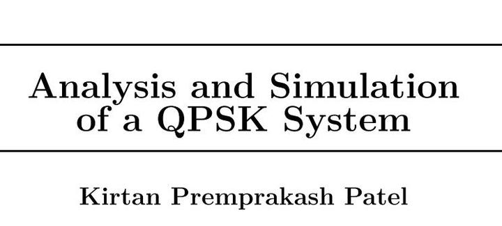 【QPSK同步】一种QPSK系统的分析与仿真【附报告及MATLAB代码】 - 知乎