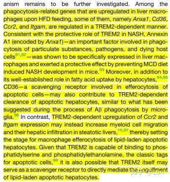 文献学习002——TREM2 依赖的胞葬调控肝脏炎症和NASH发展 - 知乎