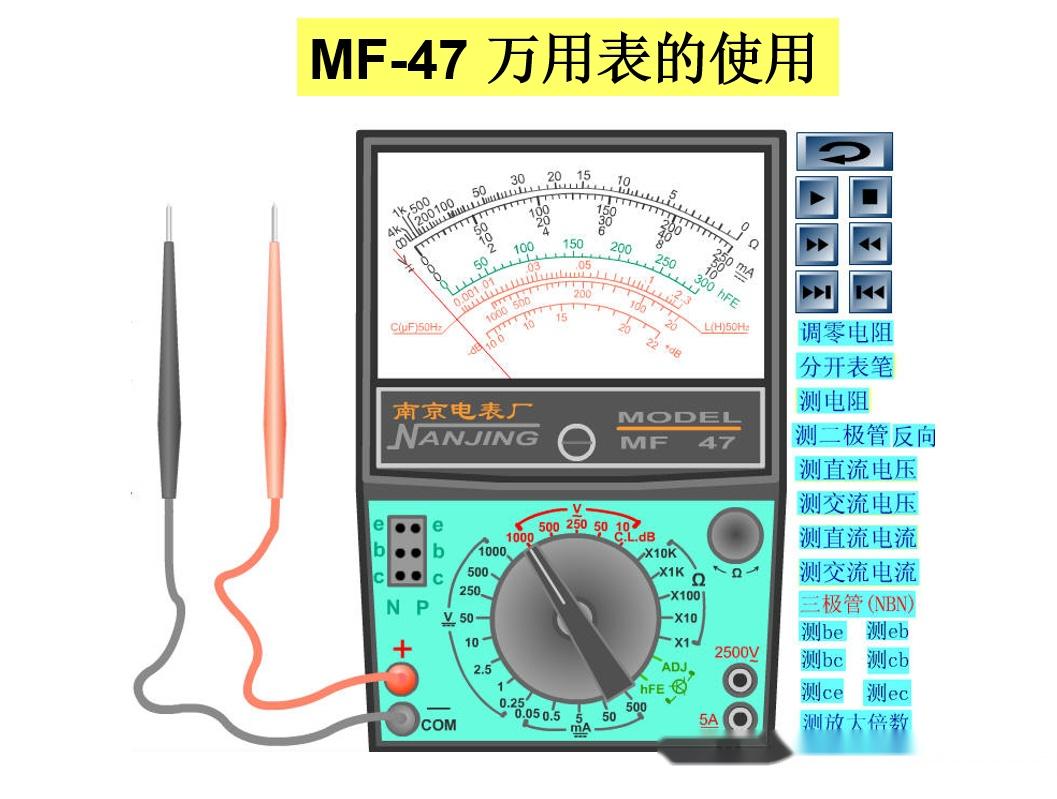 MF47指针万用表、158页数字万用表使用教程 - 知乎