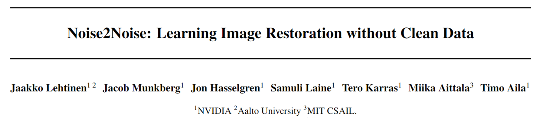 怎样理解noise2noise? - 知乎
