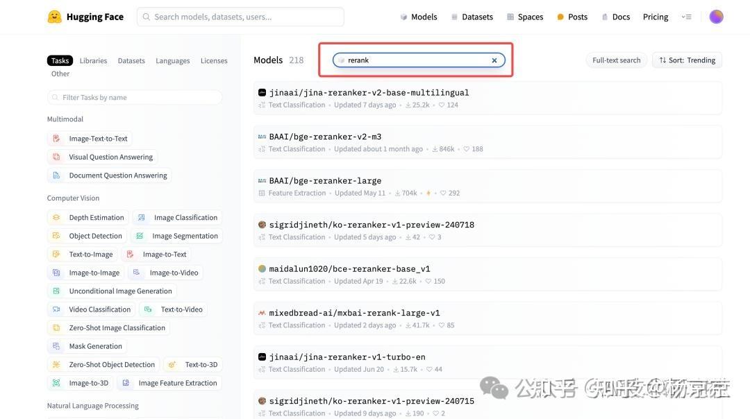 Rerank模型 - 知乎