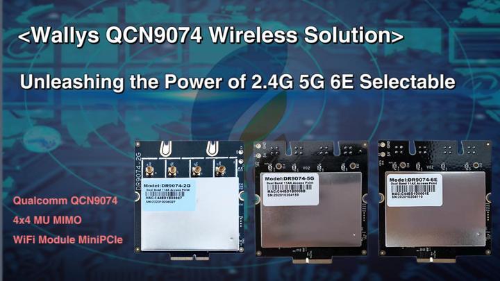 Wallys QCN9074 Wireless Soc: Unleash the Power of 2.4G 5G 6E Selectable ...