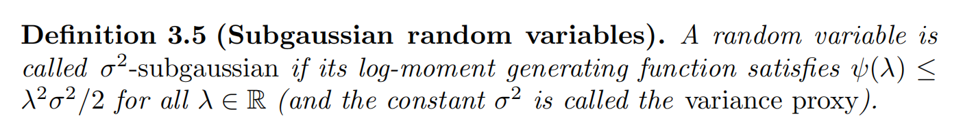 the Cramér–Chernoff bounding method与 sub-Gaussian random variable - 知乎