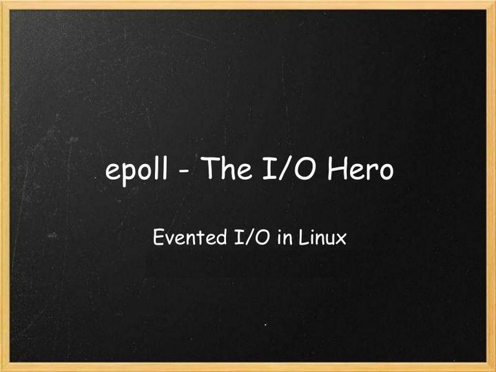 【译文】epoll() 3步搞定 - 知乎