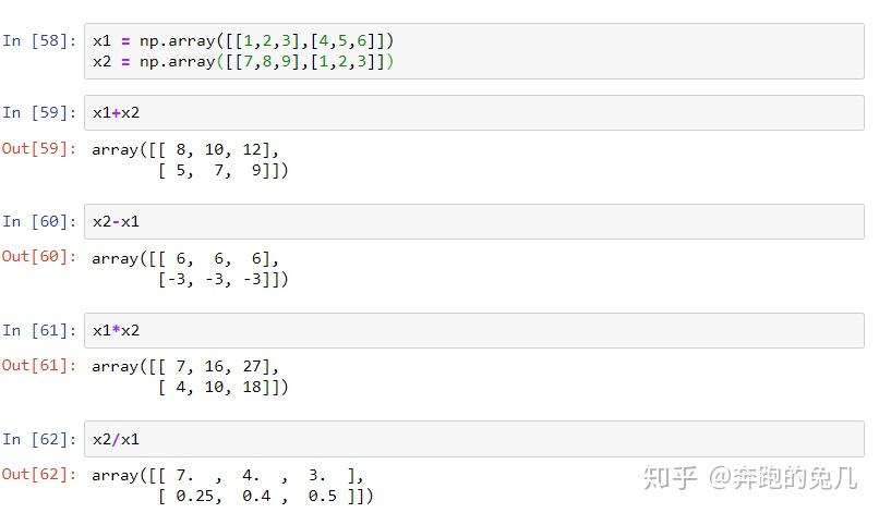 Python学习笔记：3. Numpy数组运算 - 知乎