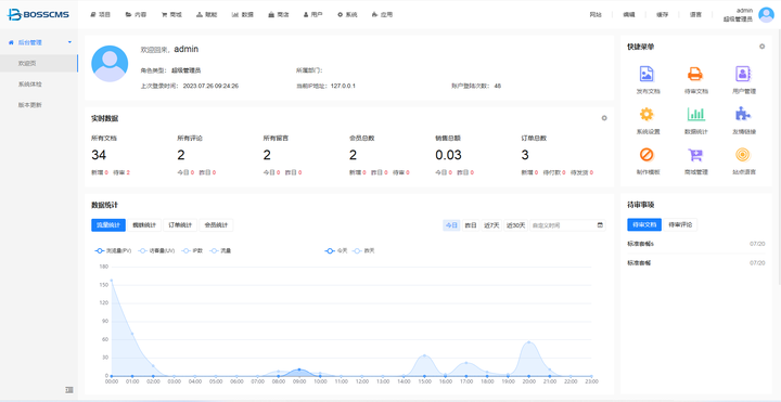 BOSSCMS V3.0版本 新增自定义模型,商城,支付,单表支持查询百万数据 - 知乎