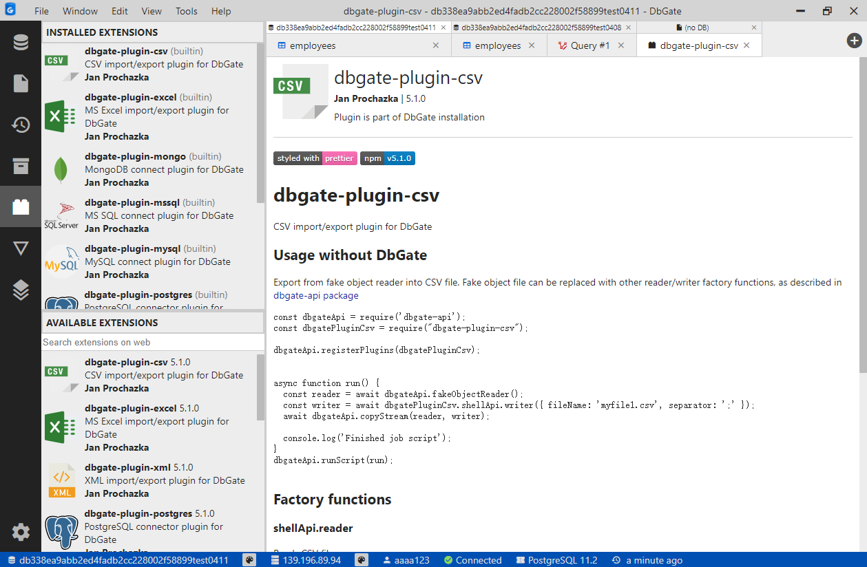 使用DBGate管理MemFireDB数据库 - 知乎