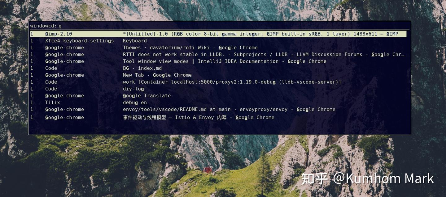 Linux 下巨量窗口快速查找切换工具 Rofi —— 键盘总比眼睛快 - 知乎