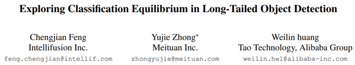 【论文笔记】Exploring Classification Equilibrium in Long-Tailed Object Detection（ICCV2021） - 知乎