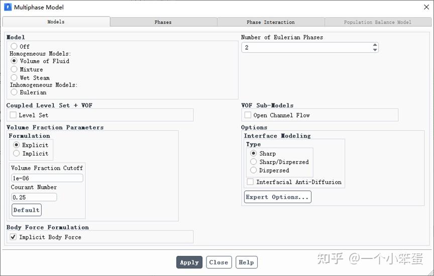 fluent 验证案例24：Interface of Two Immiscible Liquids in a Rotating ...