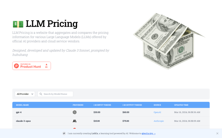 Open-Sora的视频生成模型的整个套件开源了;比较各种大型语言模型（LLM）的定价信息; OpenDevin是一个开源项目，旨在复制Devin - 知乎