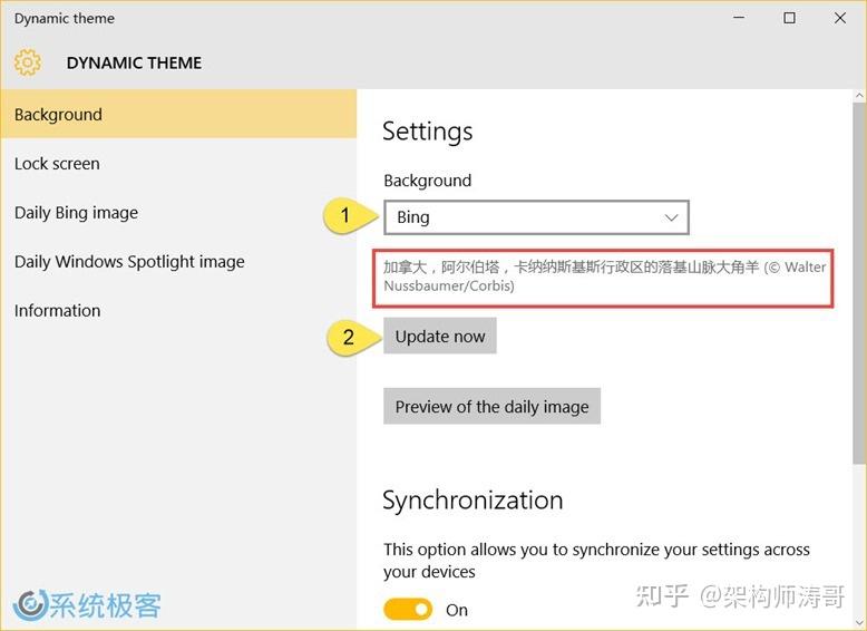 使用Dynamic Theme应用自动更新win10桌面壁纸，支持Bing和Windows 聚焦壁纸 - 知乎