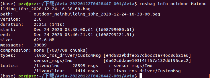 里程计 FAST_LIO & Rosbag Example （GitHub） - 知乎