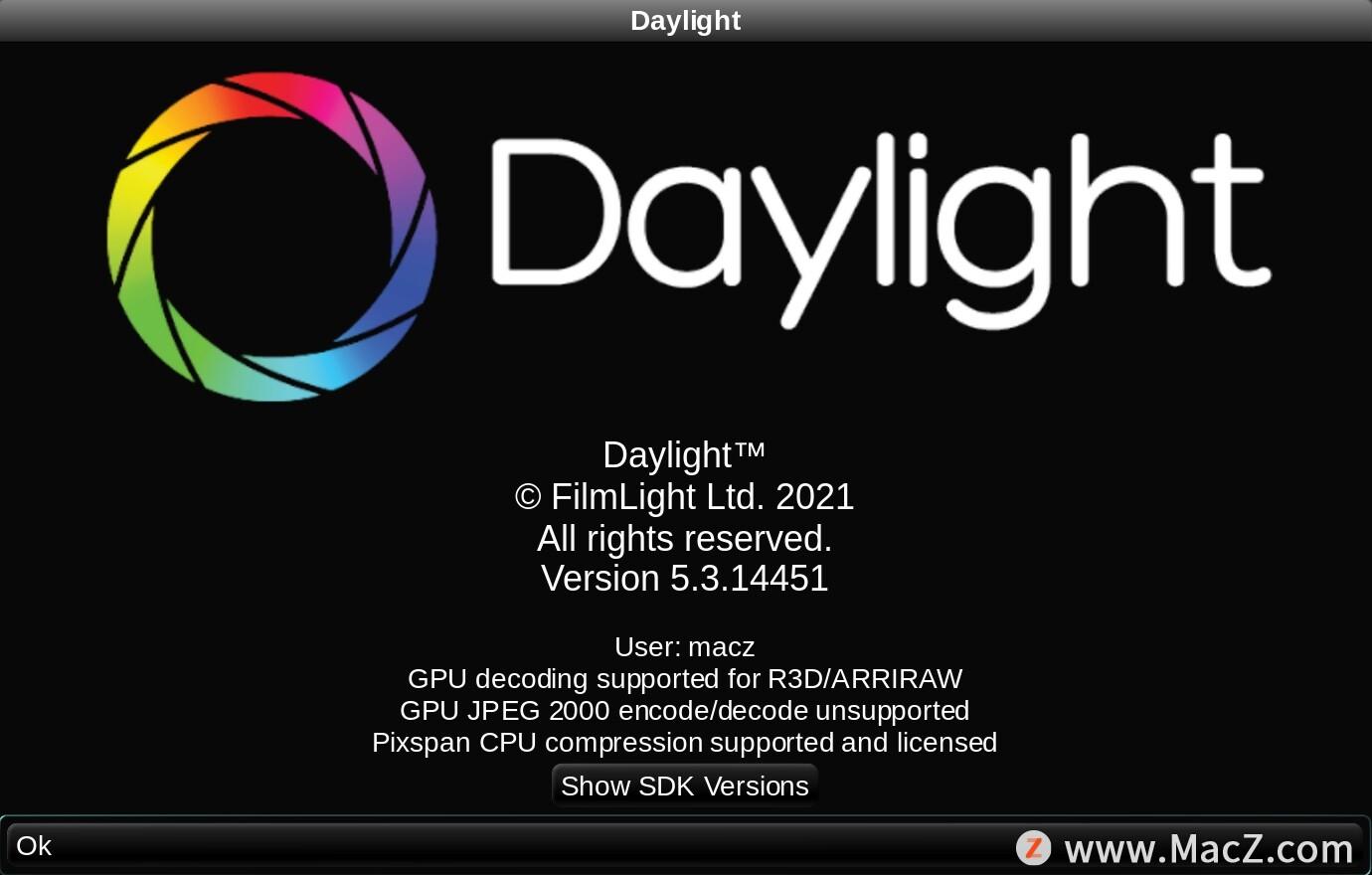 FilmLight Daylight for mac视频转码播放工具 - 知乎