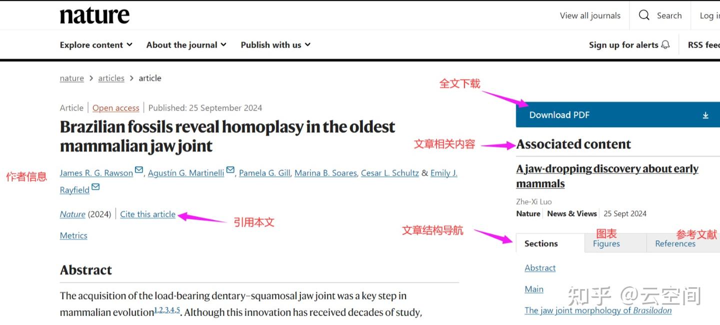 Nature数据库功能介绍及个人获取Nature文献下载途径 - 知乎