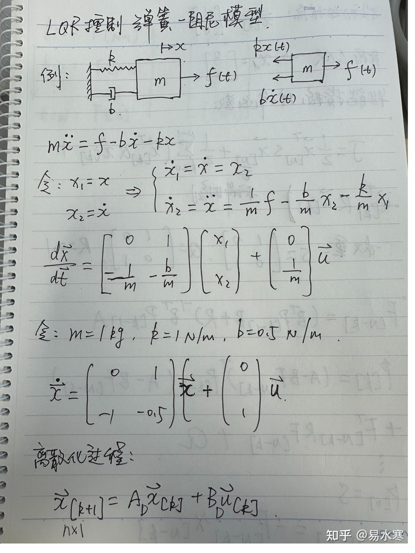 LQR控制MATLAB基本程序实现 - 知乎