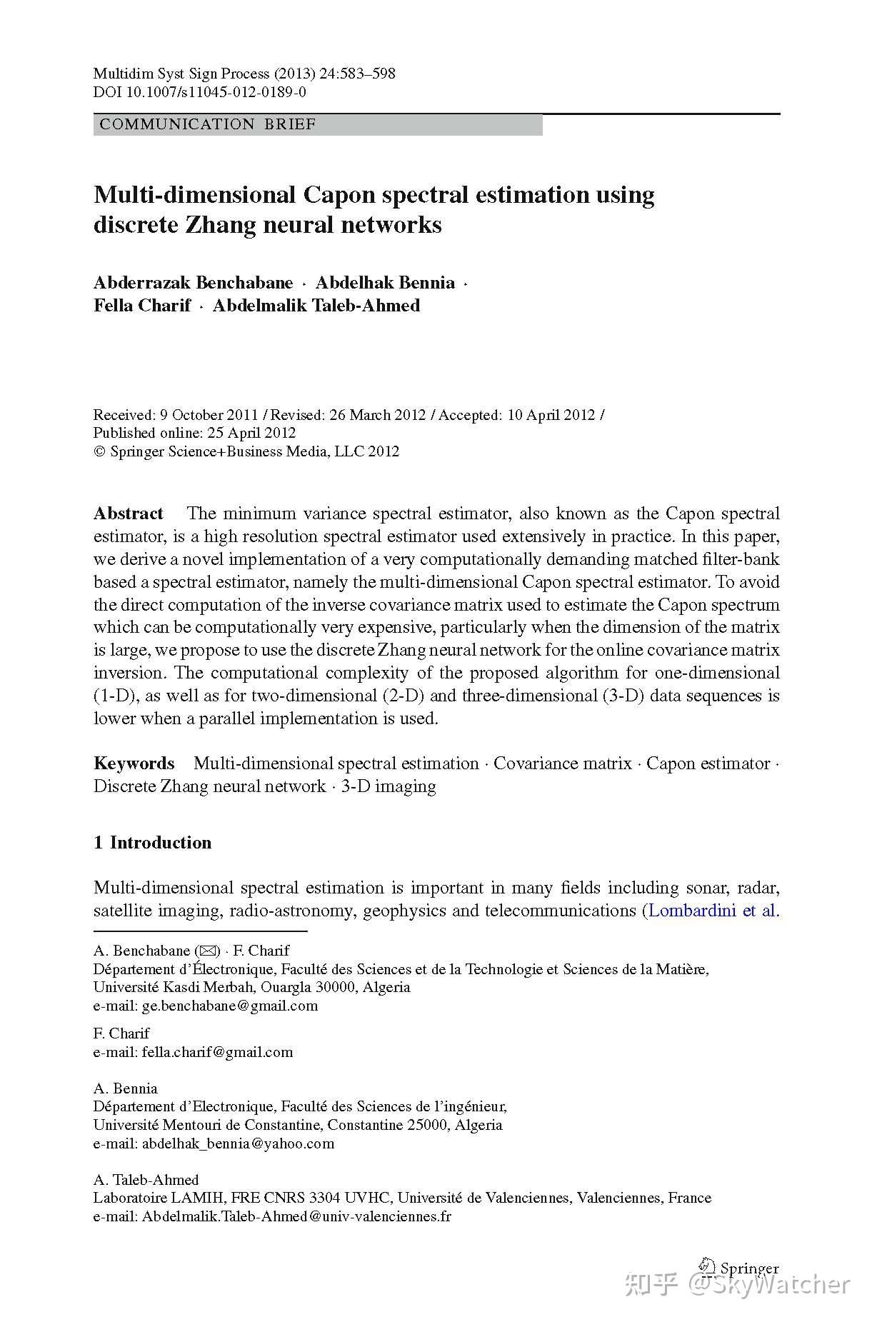如何理解ZNN（zeroing neural network）神经网络？ - 知乎
