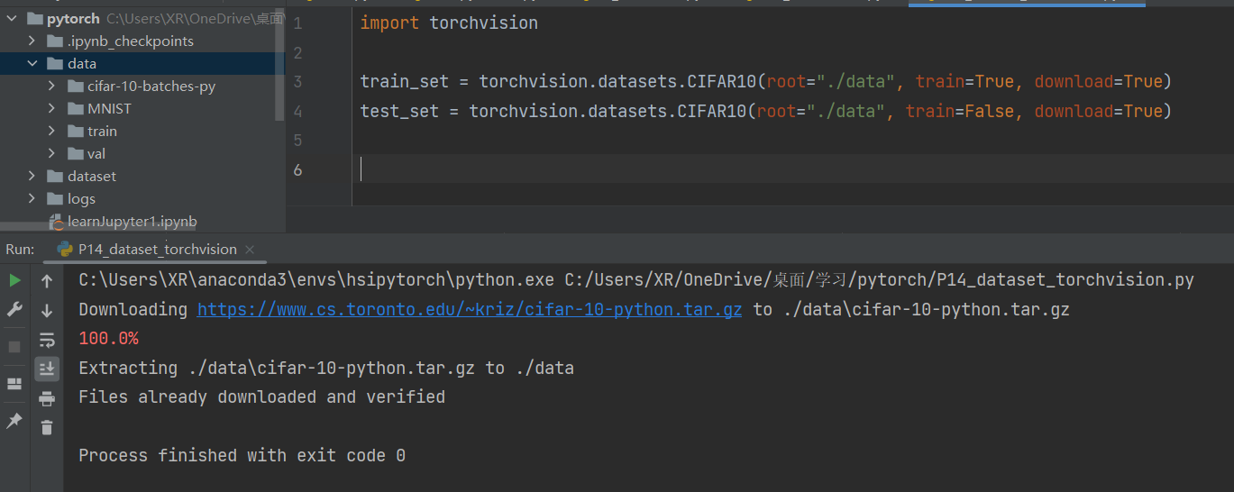 Pytorch tutorial（小土堆）学习笔记 - 知乎
