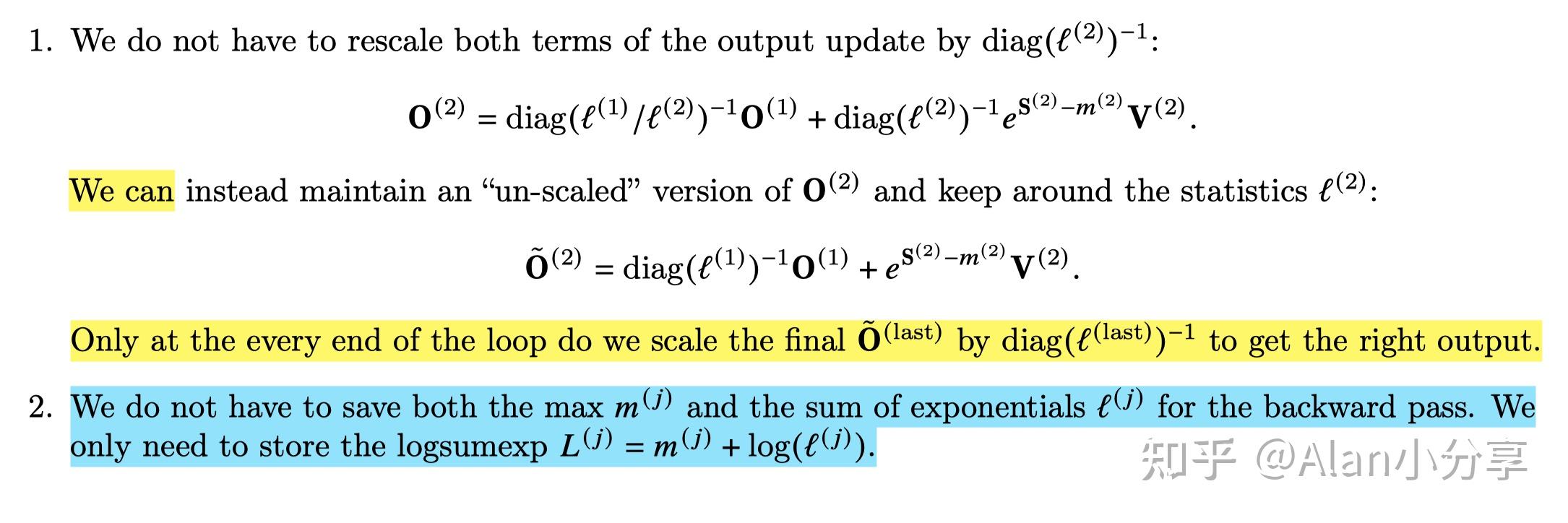 FlashAttention v1、v2 - 公式推导 && 算法讲解 - 知乎