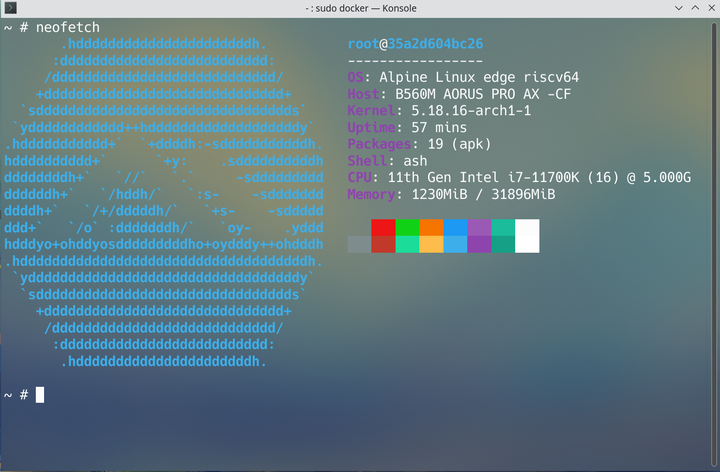 如何在Arch上通过Docker运行RISCV的Alpine（一） - 知乎