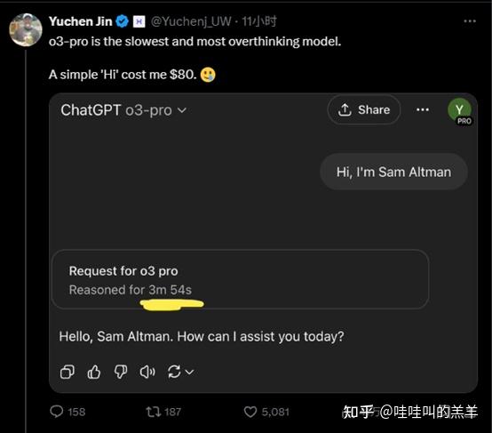 o3-pro正式上线！OpenAI最强模型登场，但“嗨”一句话竟花了80美元？ - 知乎