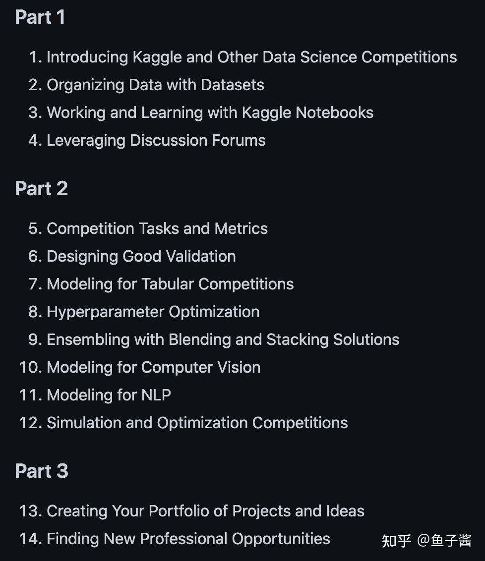 今天分享kaggle的官方书《The-Kaggle-Book》附下载 - 知乎