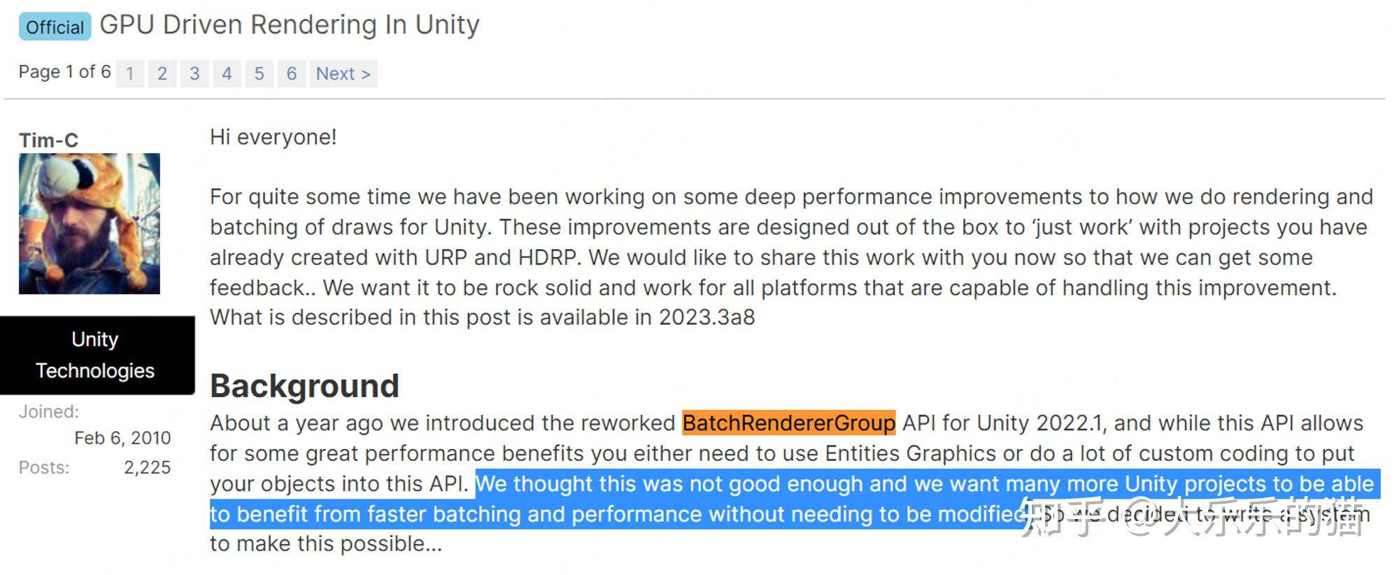 Unity DOTS Render 原理分析 - 知乎