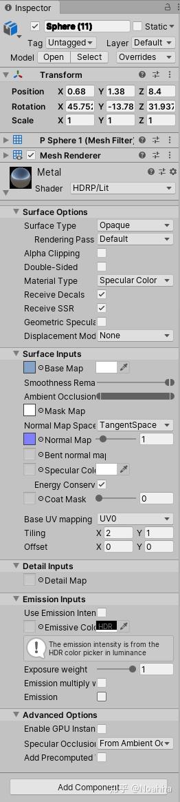 [HDRP] PBR Lit shader（一.基础用法篇） - 知乎