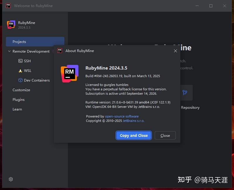 最新版RubyMine超详细图文安装教程，（2025最新版带补丁包） - 知乎