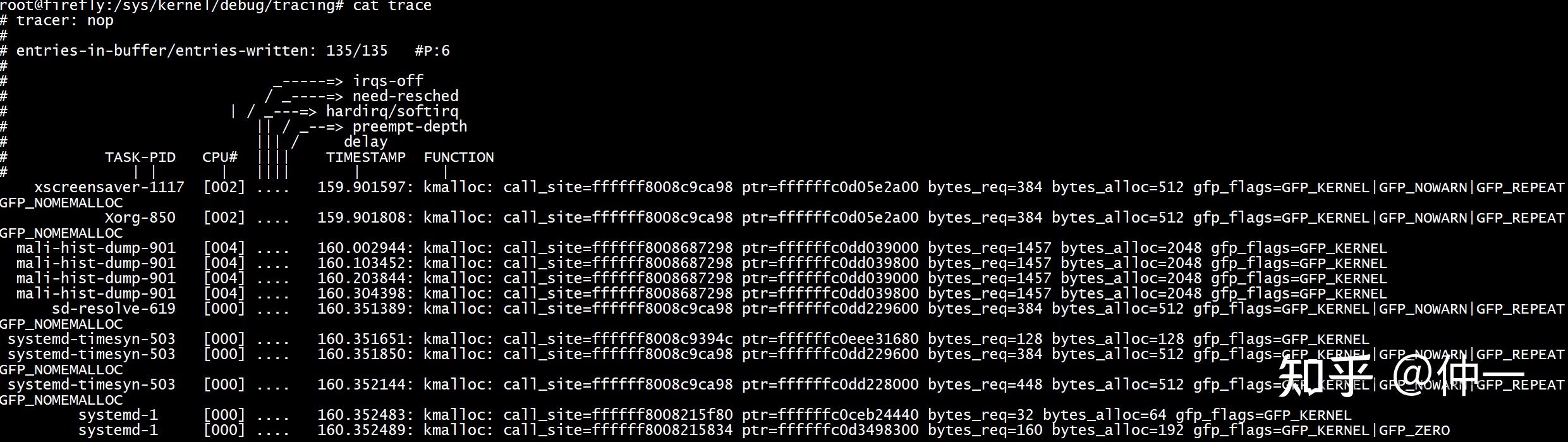 【调试】ftrace(一)基本使用方法 - 知乎