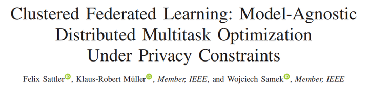 【联邦学习论文分享09】Clustered Federated Learning - 知乎