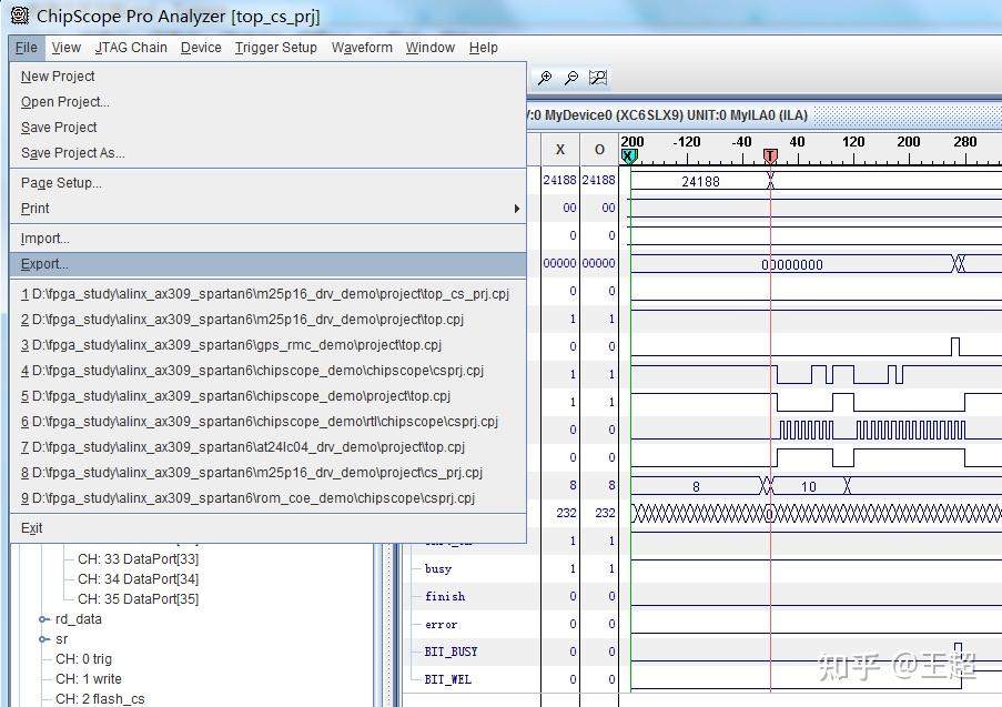 ChipScope波形数据保存及离线查看 - 知乎