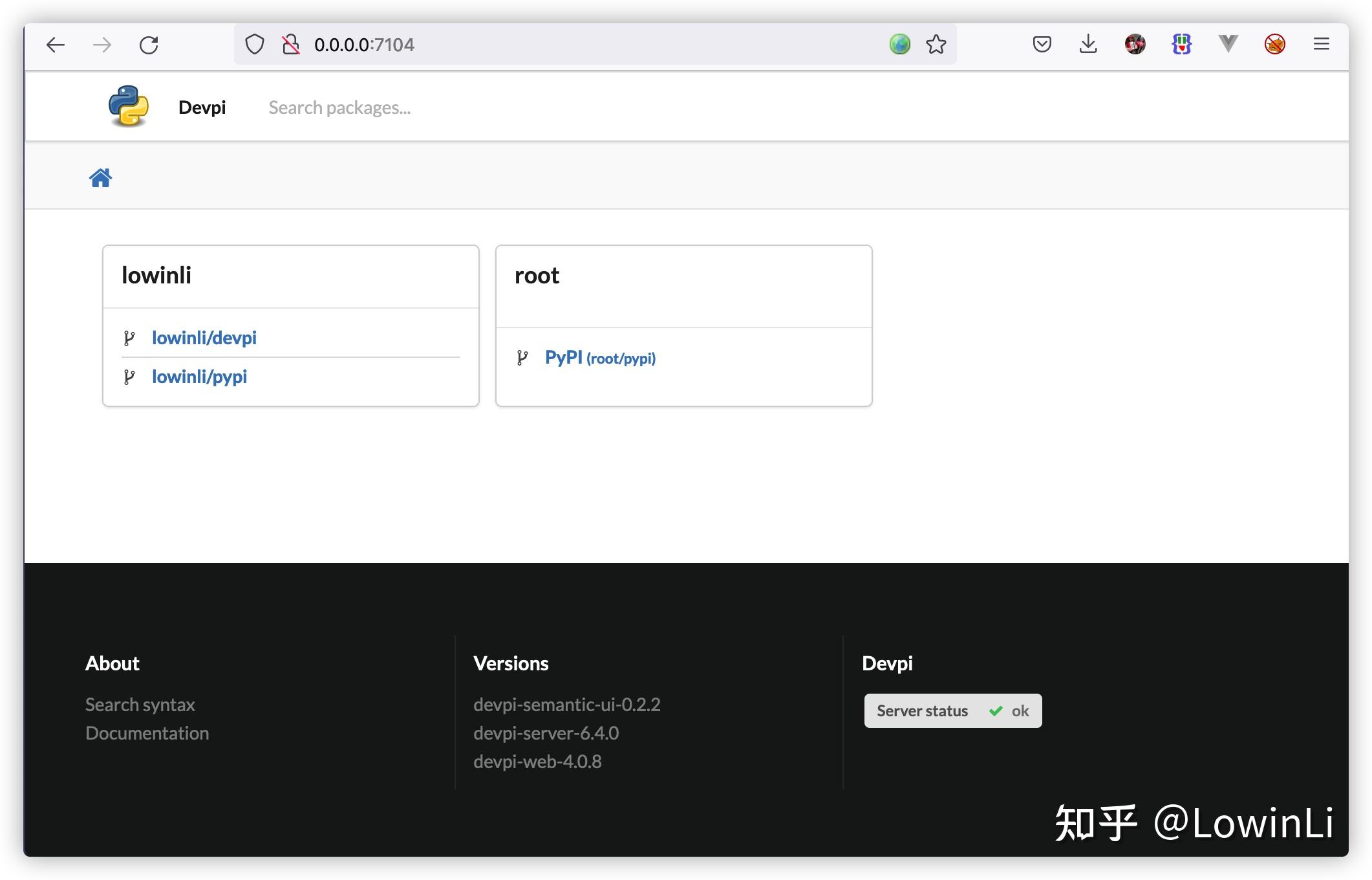 docker启devpi服务，搭建自己的pypi源 - 知乎