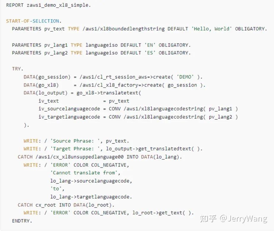 适用于 SAP ABAP 的 AWS 开发包 - 知乎
