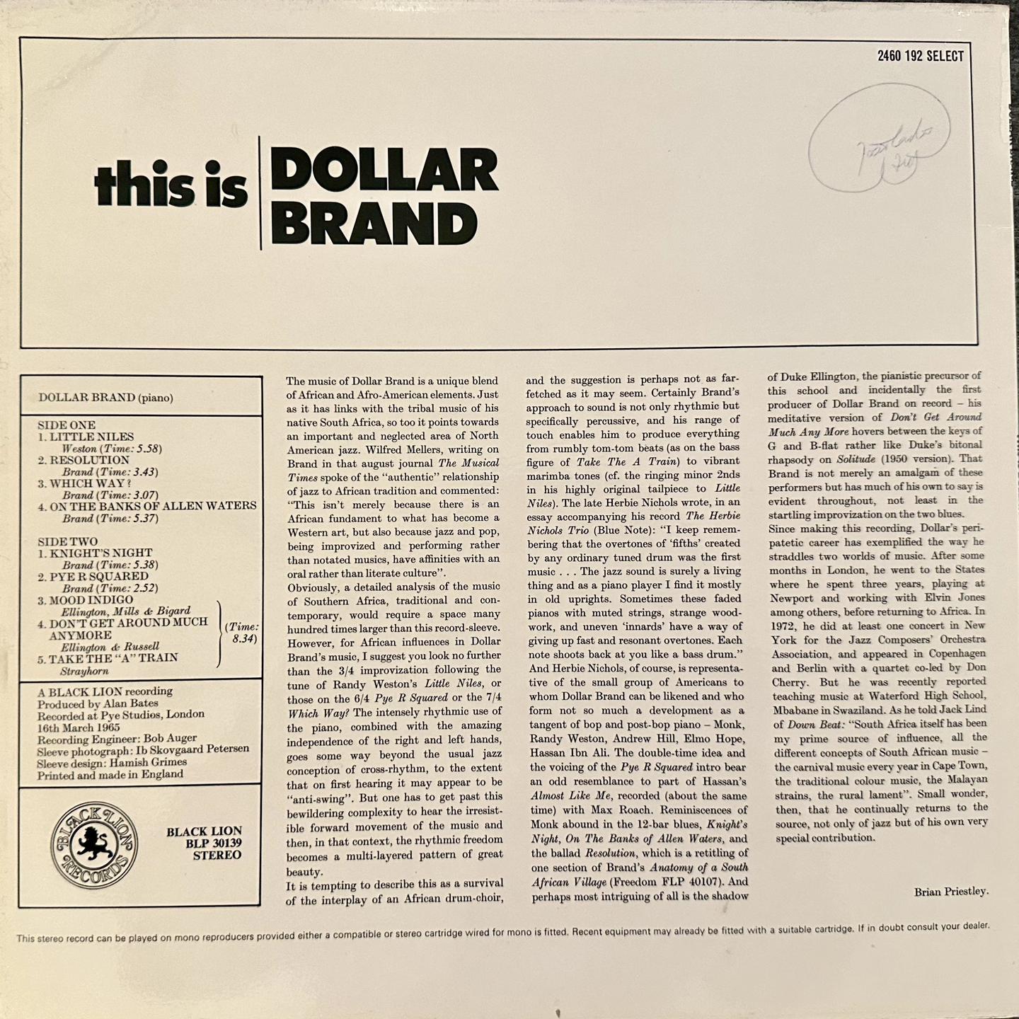 This Is Dollar Brand - 知乎