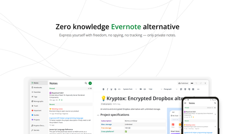 印象笔记的替代品 Notesnook 现已开源 | Linux 中国 - 知乎