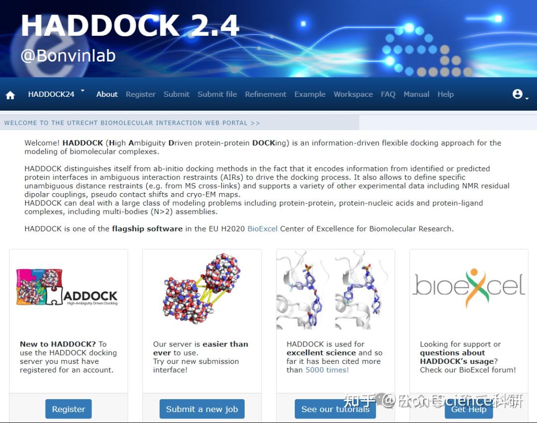 HADDOCK 2.4：在线生物分子对接服务平台 - 知乎