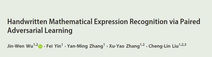 【论文阅读】Handwritten Mathematical Expression Recognition via Paired Adversarial Learning - 知乎