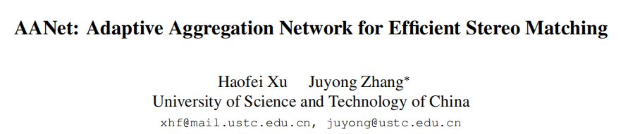 CVPR 2020 | 自适应聚合网络AANet - 知乎