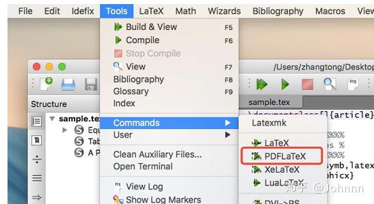 怎么将.tex文件转换成pdf - 知乎