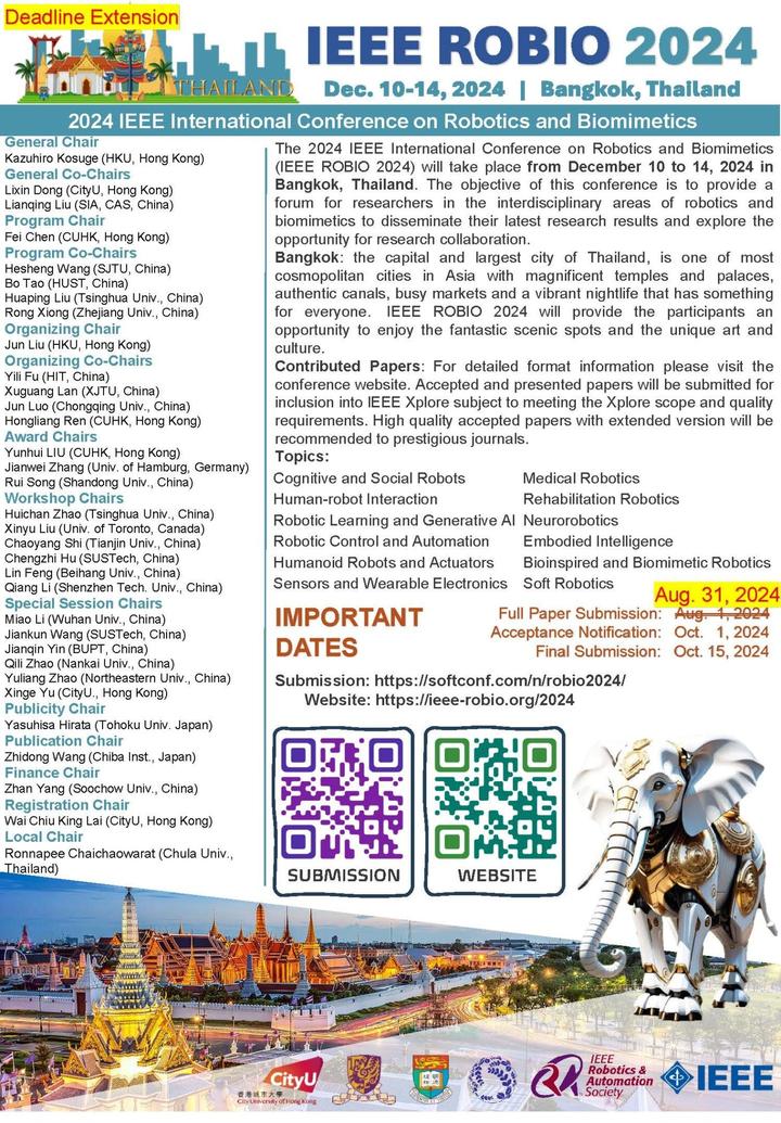 IEEE International Conference on Robotics and Biomimetics (IEEE ROBIO ...