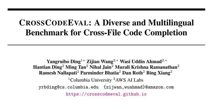 CrossCodeEval:仓库级别代码补全评估 - 知乎