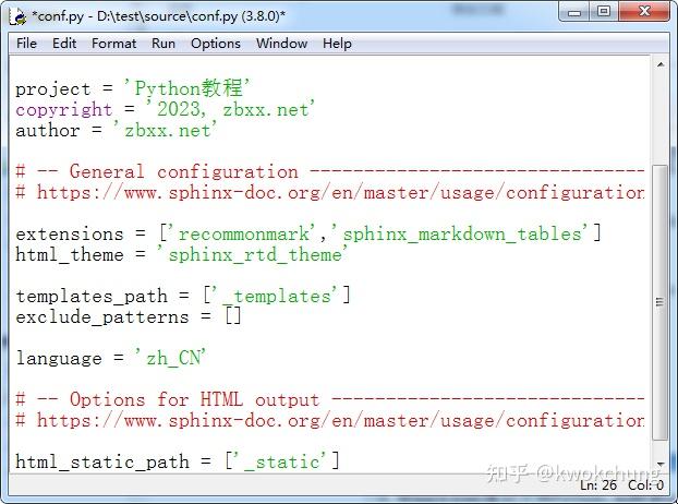 在Python中使用Sphnix+Markdown生成静态html网页式博客教程 - 知乎